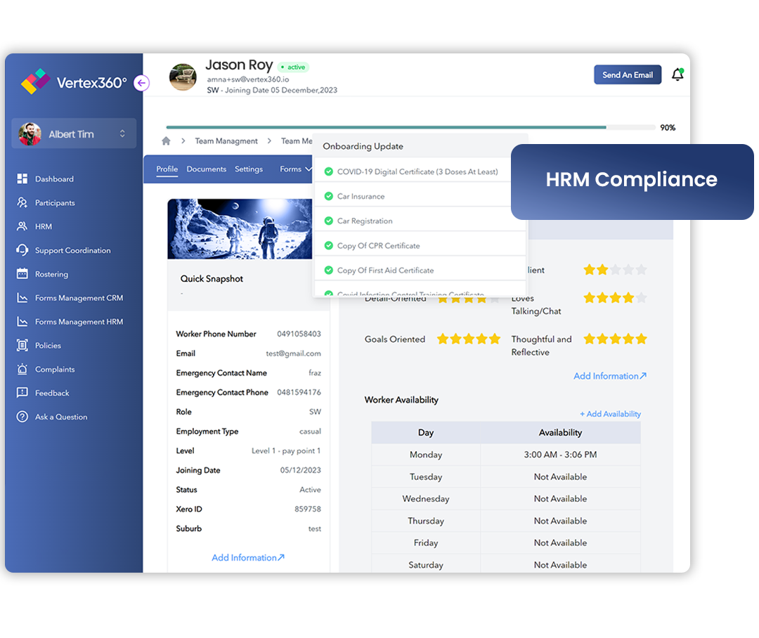NDIS Provider Dashboard Software